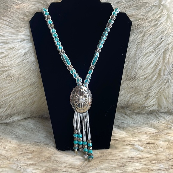 Jewelry | Handmade Native American Style Beaded Bolo | Poshmark